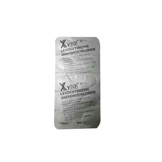 Xyzal 5 mg 10 Tablet - Kegunaan, Efek Samping, Dosis dan Aturan Pakai ...
