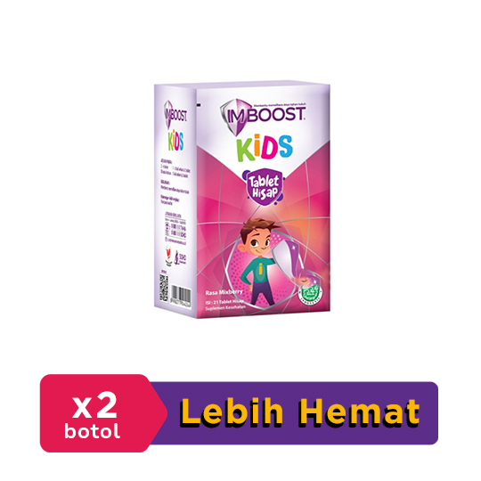 Imboost Kids Hisap 2 Botol (21 Tablet/Botol) - Hemat Borongan ...