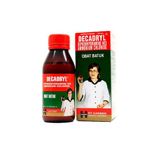Decadryl Ekspektoran Sirup 120 ml - Kegunaan, Efek Samping, Dosis dan ...