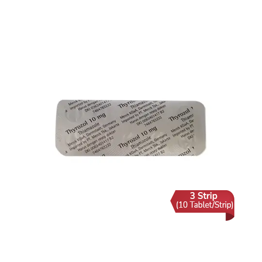 Thyrozol 10 mg 3 Strip (10 Tablet/Strip) - Hemat Borongan - Kegunaan ...