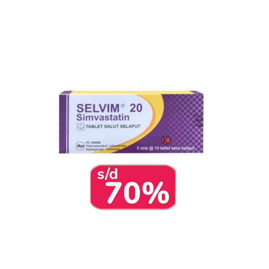 SELVIM 20 MG 30 TABLET - OBAT RUTIN - Kegunaan, Efek Samping, Dosis dan ...
