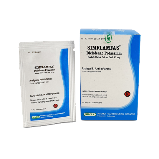 Simflamfas 50 mg 10 Sachet - Kegunaan, Efek Samping, Dosis dan Aturan ...