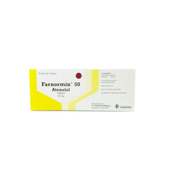 Farnormin 50 mg 3 Strip (10 Tablet/Strip) - Obat Rutin - Kegunaan, Efek ...