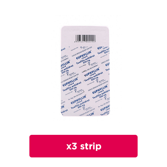 Euphyllin Retard 250 mg 3 Strip (10 Tablet/Strip) - Obat Rutin ...