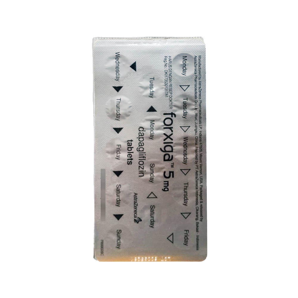 Forxiga 5 mg 14 Tablet - Kegunaan, Efek Samping, Dosis dan Aturan Pakai ...