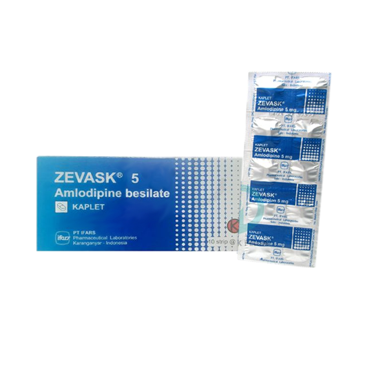 Zevask 5 mg 10 Tablet - Kegunaan, Efek Samping, Dosis dan Aturan Pakai ...