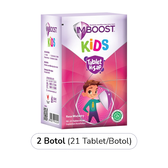 Imboost Kids Hisap 2 Botol (21 Tablet/Botol) - Hemat Borongan ...
