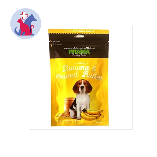 Prama Dog Snack Banana & Peanut Butter 70 g - Kegunaan, Efek Samping ...