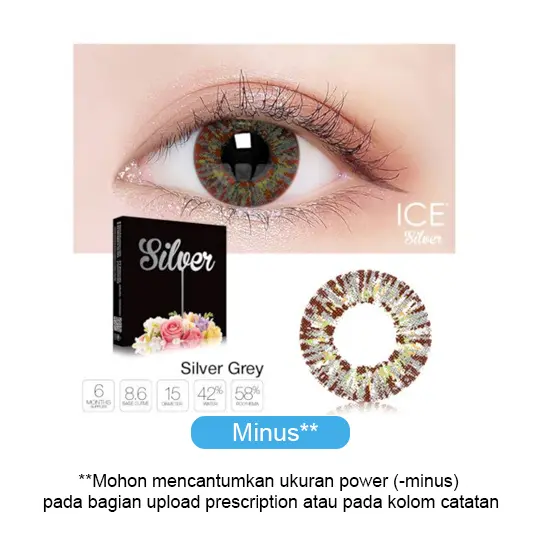 ICE SILVER GREY 2 COLOR SOFTLENS MINUS - Kegunaan, Efek Samping, Dosis ...
