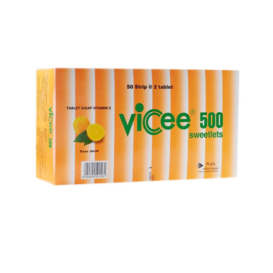 Vicee 500 Rasa Jeruk 50 Strip (2 Tablet/Strip) - Hemat Borongan ...
