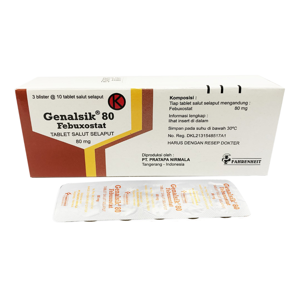 Genalsik 80 mg 10 Tablet - Kegunaan, Efek Samping, Dosis dan Aturan Pakai - Halodoc