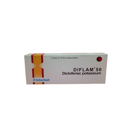 Diflam 50 mg 10 Tablet - Kegunaan, Efek Samping, Dosis dan Aturan Pakai - Halodoc