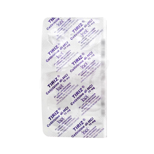 Tiriz 10 mg 10 Tablet - Kegunaan, Efek Samping, Dosis dan Aturan Pakai ...