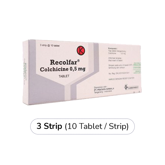 Recolfar 0.5 mg 3 Strip (10 Tablet/Strip) - Hemat Borongan - Kegunaan ...