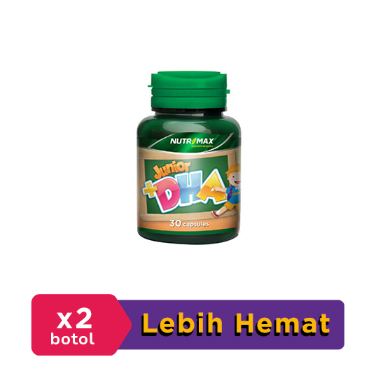 Nutrimax Junior + DHA 2 Botol (30 Kapsul/Botol) - Hemat Borongan - Kegunaan, Efek Samping, Dosis ...