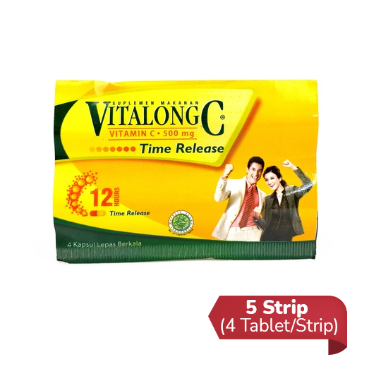 Vitalong C 500 mg 5 Strip (4 Kapsul/Strip) - Hemat Borongan - Kegunaan ...