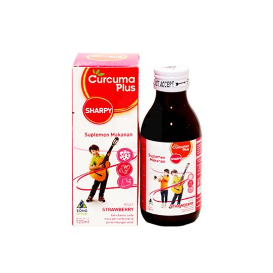 Curcuma Plus Sharpy Rasa Strawberry Sirup 120 ml - Kegunaan, Efek ...