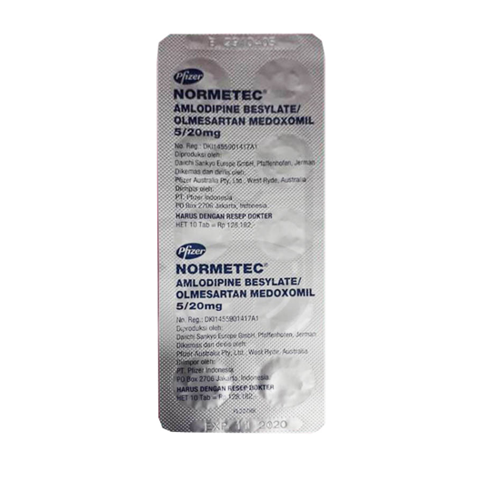 Normetec 5 mg/20 mg 10 Tablet - Kegunaan, Efek Samping, Dosis dan ...