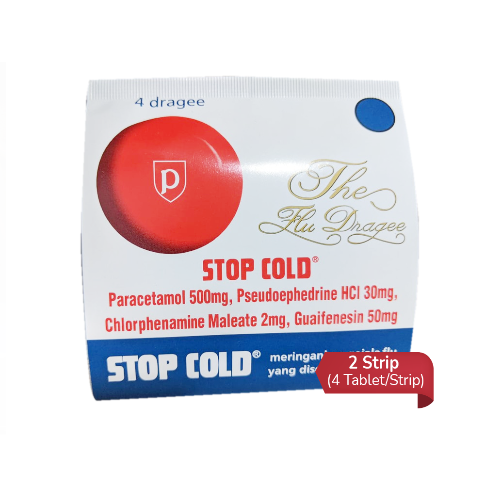 Stop Cold 2 Strip (4 Tablet/Strip) - Hemat Borongan - Kegunaan, Efek ...