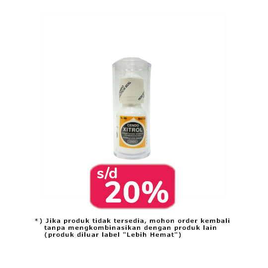 Cendo Xitrol Eye Drop 5 ml 2 Botol - Lebih Hemat - Kegunaan, Efek ...