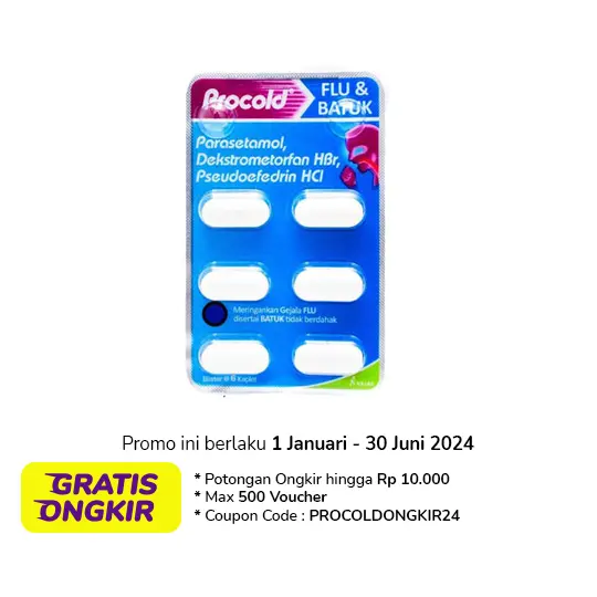 Procold Flu Dan Batuk 6 Kaplet - Kegunaan, Efek Samping, Dosis dan ...