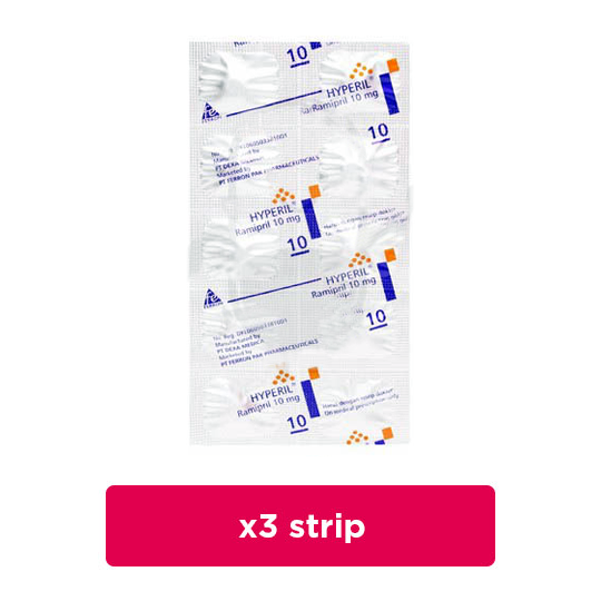Hyperil 10 mg 3 Strip (10 Tablet/Strip) - Obat Rutin - Kegunaan, Efek ...