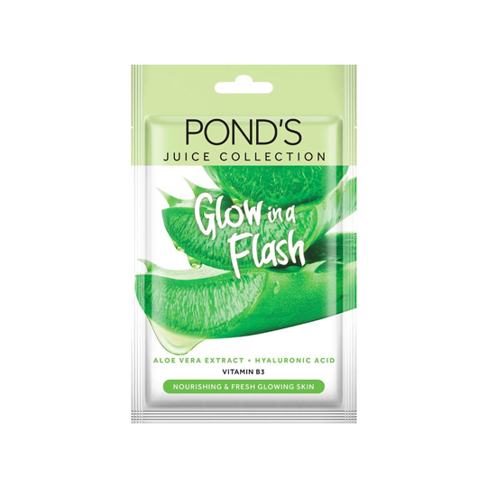 Pond's Juice Collection Aloe Vera Extract + Hyaluronic Acid Sheet Mask ...