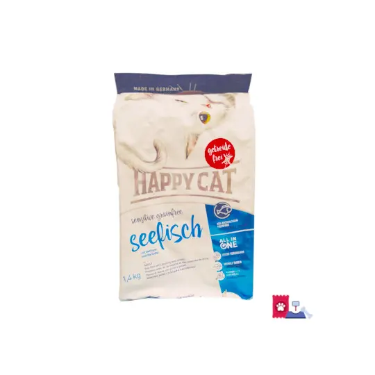 HAPPY CAT SENSITIVE GRAINFREE SEA FISH 1.4 KG - Kegunaan, Efek Samping ...