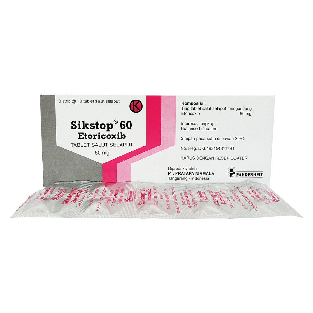 Sikstop 60 mg 10 Tablet - Kegunaan, Efek Samping, Dosis dan Aturan ...