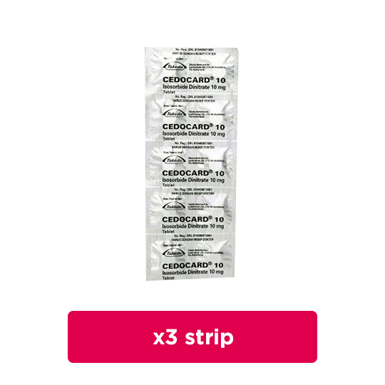 Cedocard 20 mg 3 Strip (10 Tablet/Strip) - Obat Rutin - Kegunaan, Efek ...