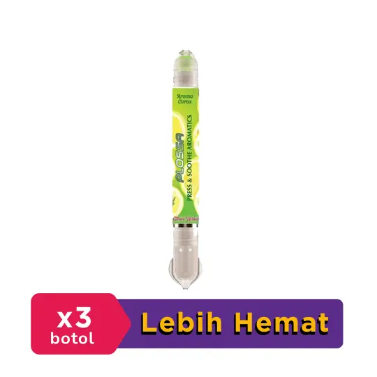 Plossa Inhaler & Roll On Citrus With Herbal 10 ml 3 Botol - Hemat ...