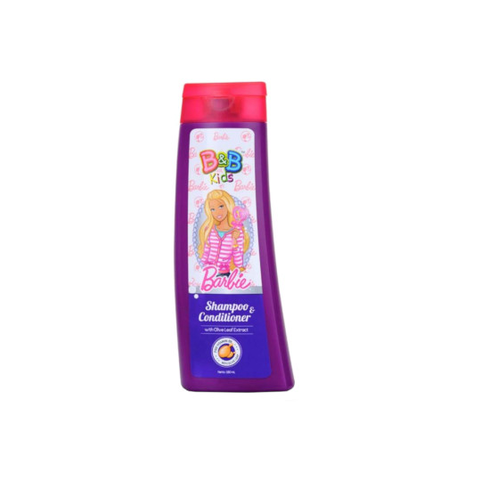 B&B Kids Barbie Shampoo & Conditioner Olive Leaf Extract 180 ml ...