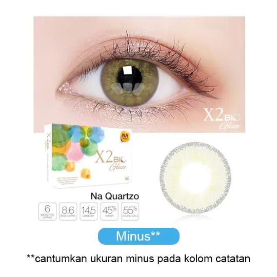 X2 BIO GLAZE NA QUARTZO 2 COLOR SOFTLENS MINUS - Kegunaan, Efek Samping ...
