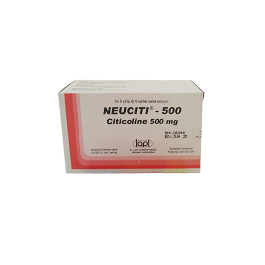 Neuciti 500 mg 6 Tablet - Kegunaan, Efek Samping, Dosis dan Aturan ...
