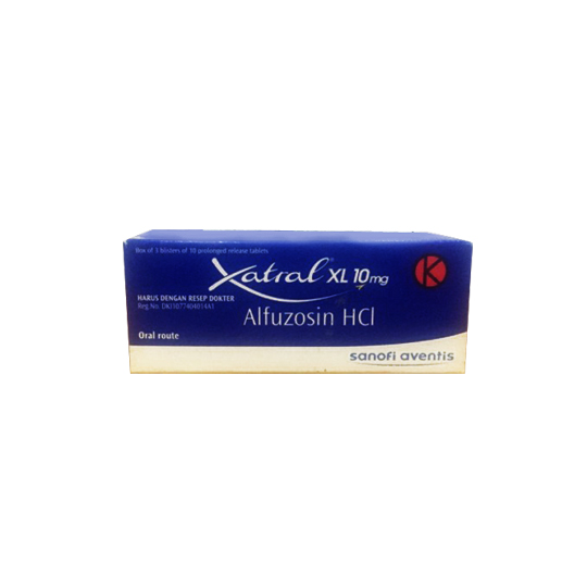 Xatral Xl 10 mg 10 Tablet - Kegunaan, Efek Samping, Dosis dan Aturan Pakai - Halodoc