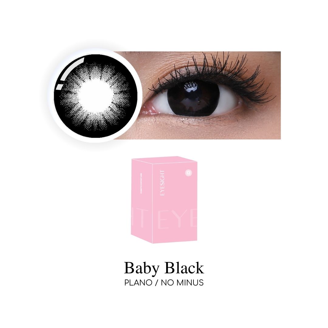 Eyesight EOS Baby Black Softlens Plano/No Minus - Kegunaan, Efek ...