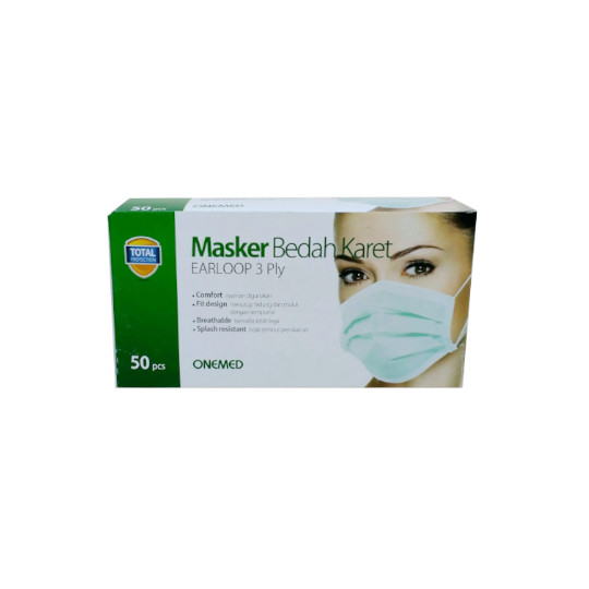 Onemed Masker Earloop 50 Pieces (Random Warna) - Kegunaan, Efek Samping ...