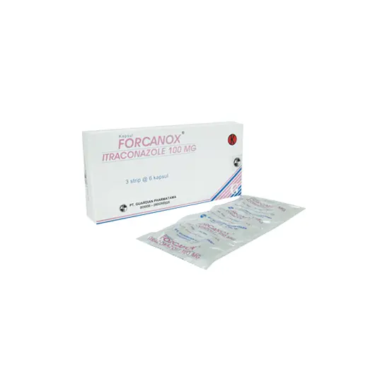 FORCANOX 100 MG 6 KAPSUL - Kegunaan, Efek Samping, Dosis dan Aturan ...