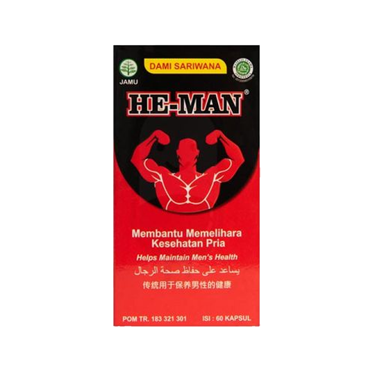 He-Man 60 Kapsul - Kegunaan, Efek Samping, Dosis dan Aturan Pakai - Halodoc