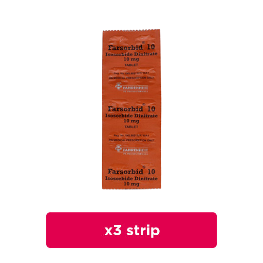 Farsorbid 10 mg 3 Strip (10 Tablet/Strip) - Obat Rutin - Kegunaan, Efek ...