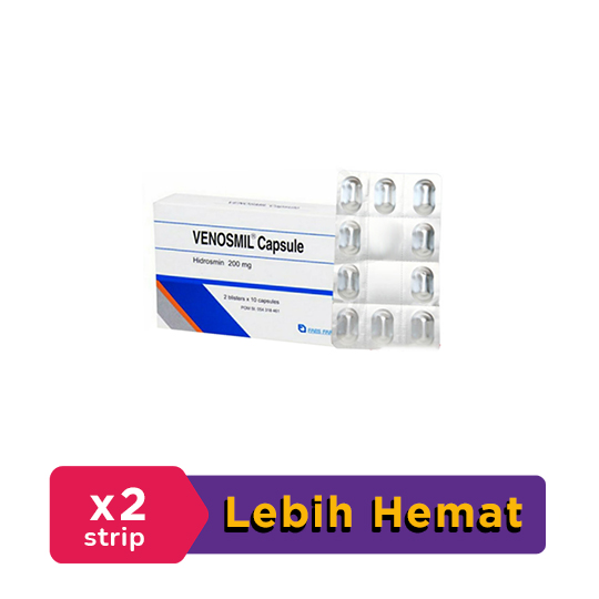 Venosmil 200 mg 2 Strip (10 Kapsul/Strip) - Hemat Borongan - Kegunaan ...