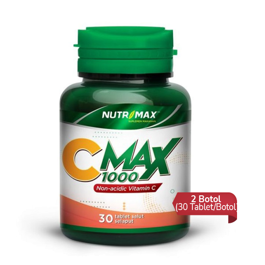 Nutrimax C Max 1000 2 Botol (30 Tablet/Botol) - Hemat Borongan ...