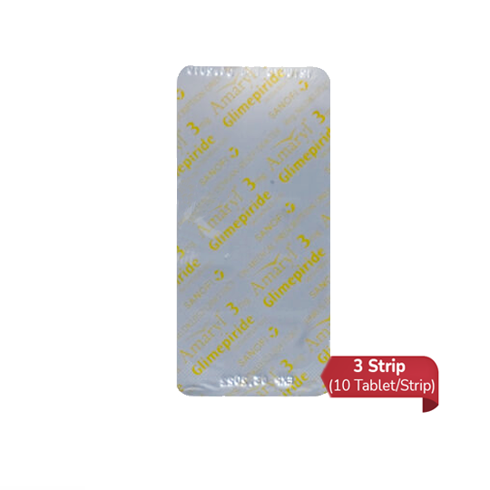 Amaryl 3 mg 3 Strip (10 Tablet/Strip) - Obat Rutin - Kegunaan, Efek ...