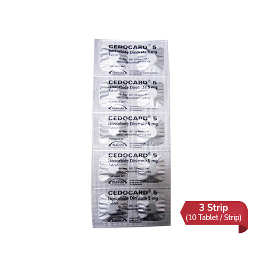 Cedocard 5 mg 3 Strip (10 Tablet/Strip) - Obat Rutin - Kegunaan, Efek ...