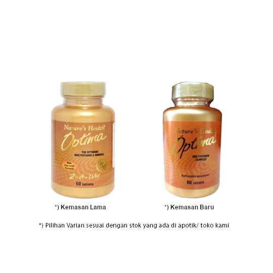 Nature's Health Optima 60 Tablet - Kegunaan, Efek Samping, Dosis dan ...