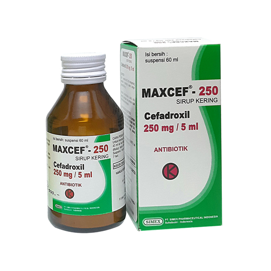 Maxcef 250 mg Dry Sirup 60 ml - Kegunaan, Efek Samping, Dosis dan ...