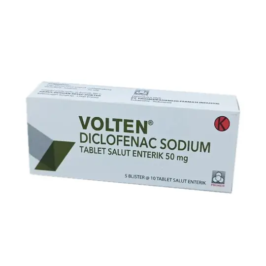 Volten 50 mg 10 Tablet - Kegunaan, Efek Samping, Dosis dan Aturan Pakai - Halodoc