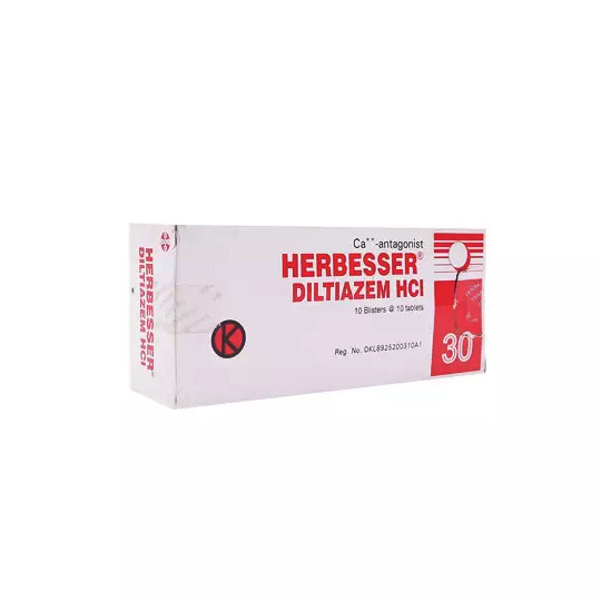 Herbesser 30 mg 3 Strip (10 Tablet/Strip) - Obat Rutin - Kegunaan, Efek ...