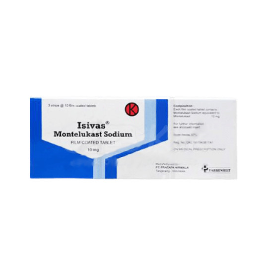 Isivas 10 mg 10 Tablet - Kegunaan, Efek Samping, Dosis dan Aturan Pakai - Halodoc