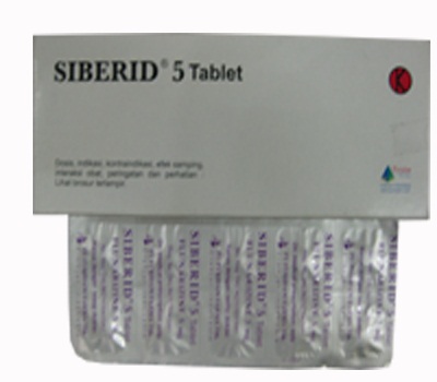 Siberid 5 mg 10 Tablet - Kegunaan, Efek Samping, Dosis dan Aturan Pakai ...